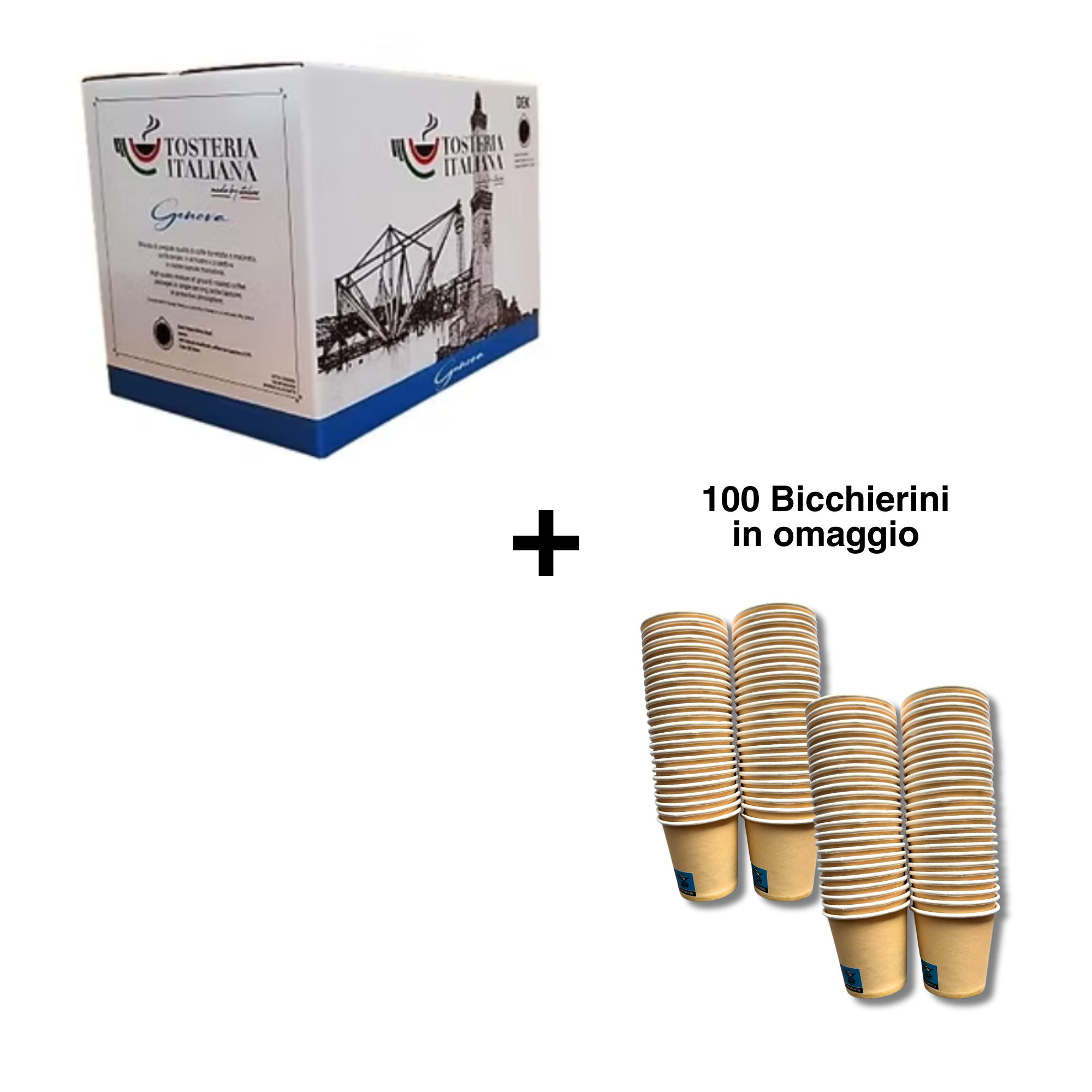 [PROMO] Cialde in carta ese 44 mm Tosteria Italiana miscela Genova Dek ...